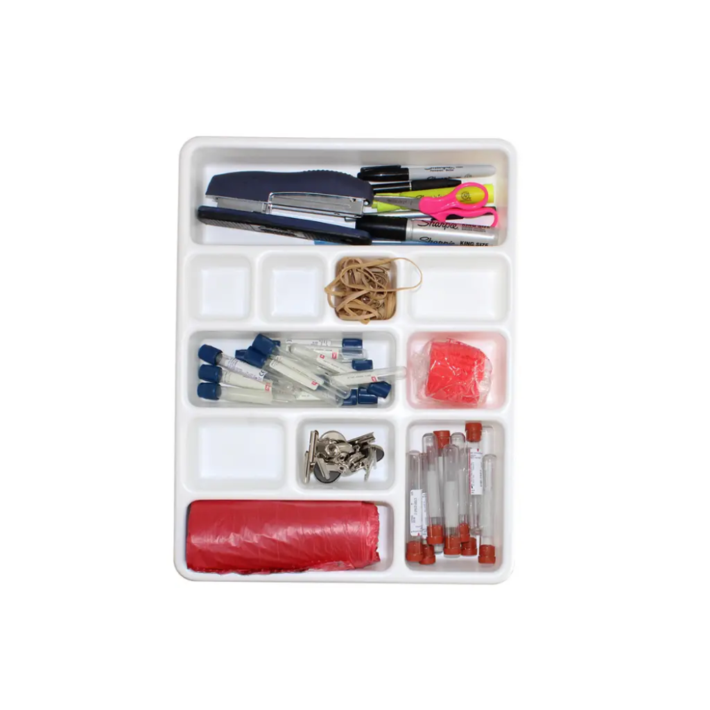 11 and 14 Compartment Drawer Organizers | Scilogex
