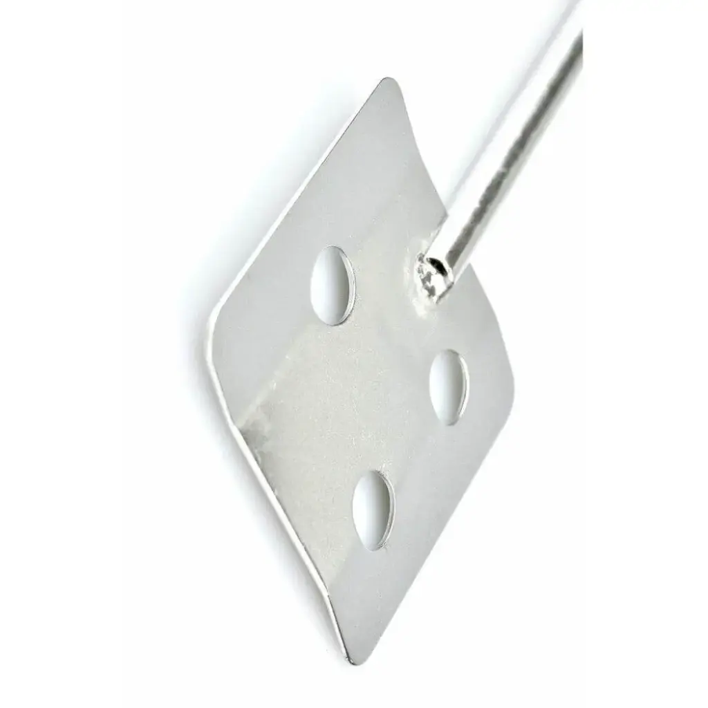 Paddle stirrer, 316L stainless steel. Shaft 400mm long x 8mm diameter ...