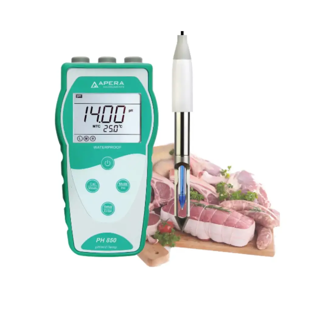 PH850-MT Portable Meat pH Meter Kit, Equipped with LanSen®763 Blade ...
