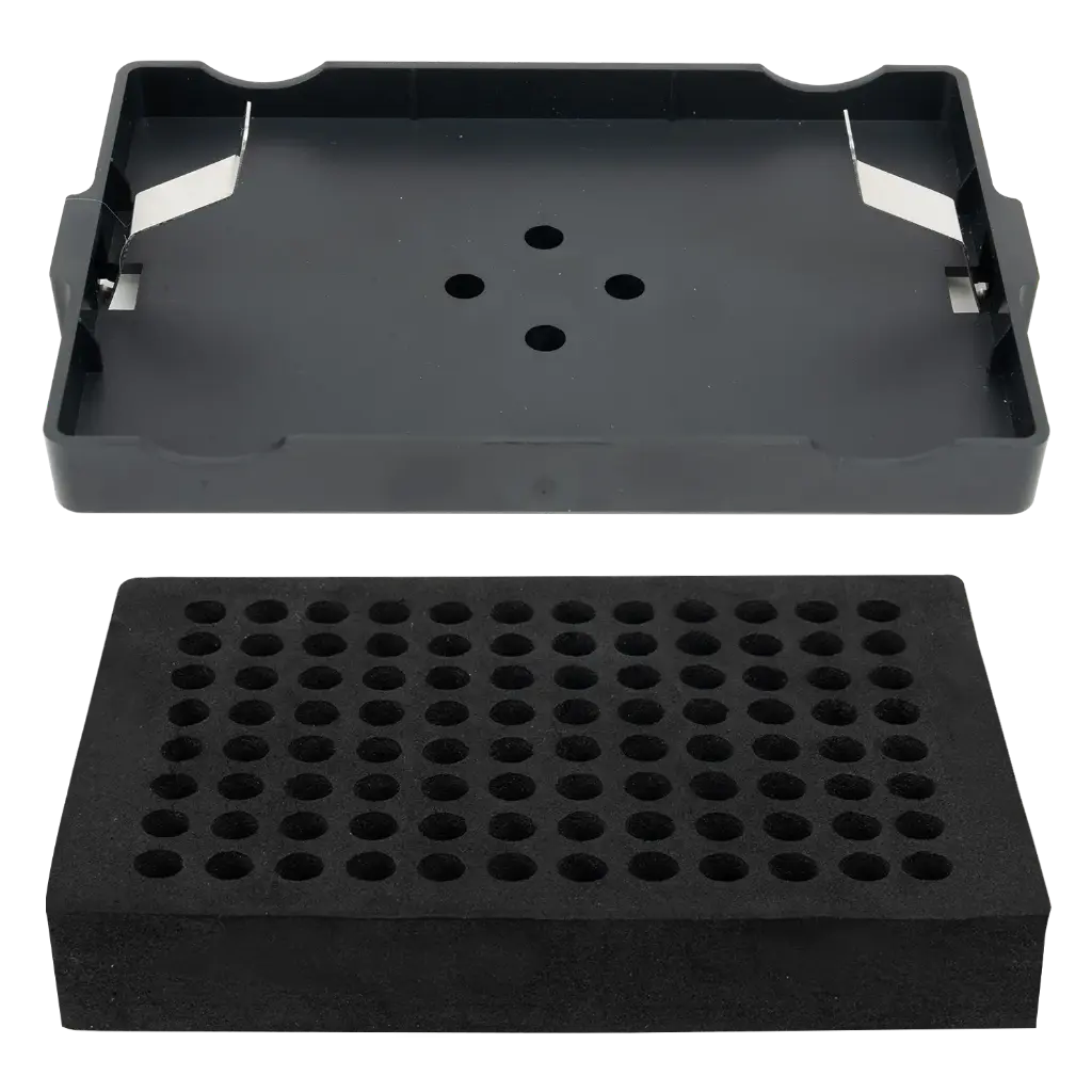 Microplate Clamp and Foam Tube Holder for 96-well (full skirt PCR ...